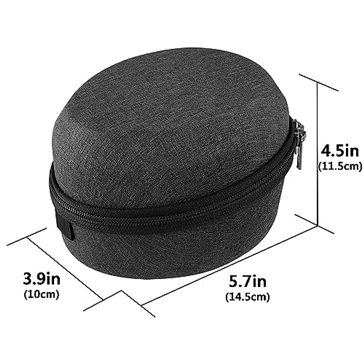 Geekria Shield Headphones Case Compatible with Howard Leight Impact Sport, Impact Pro, Sync, Leightning Electric Earmuff, Shooting Earmuff, Replacement Hard Shell Travel Carrying Bag (Dark Grey)