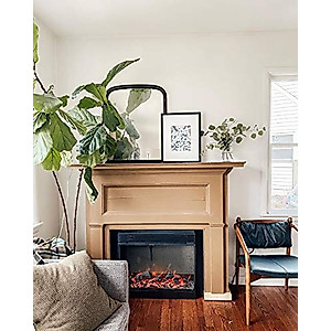 e-Flame USA Vermont Electric Fireplace Stove Insert with Remote Control - 3-D Effects and Crackling Fire (Black)