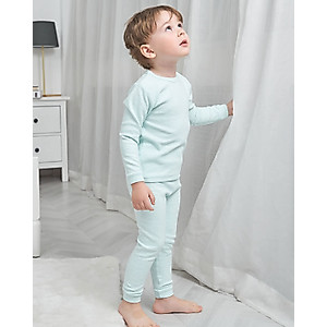 Enfants Chéris Neutral Toddler Pajamas for Girl Boy Pajamas 24 Month Green Stripes