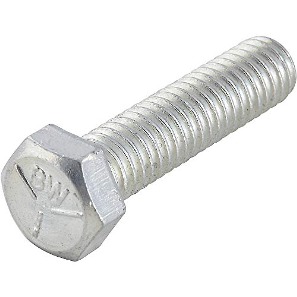 Global Industrial Hex Head Cap Screw, Electro-Galvanized Zinc, 3/8-16" x 1-1/2", Lot of 25