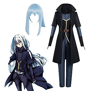 Rimuru Tempest Cosplay Costume Anime Cosplay Wig Outfit Uniform Suit for Women Men Halloween Party