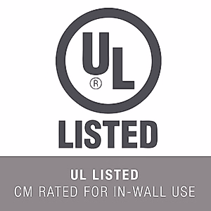 Mediabridge Pure Copper Cat6 Cable (250 Feet, Blue) - 10Gbps Ethernet, Solid, in-Wall Rated, w/Premium Snagless Pull-Out Box - (Part# C6-250-BLUE)