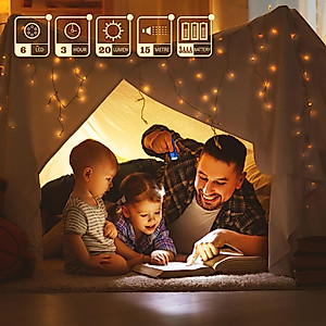 FASTPRO 20-Pack Aluminum 6-LED Flashlights Set with Lanyard and AAA Batteries Included and Pre-Installed