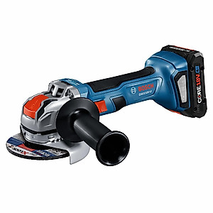 BOSCH GWX18V-8B15 18V X-LOCK Brushless 4-1/2 In. Angle Grinder Kit with (1) CORE18V® 4 Ah Advanced Power Battery