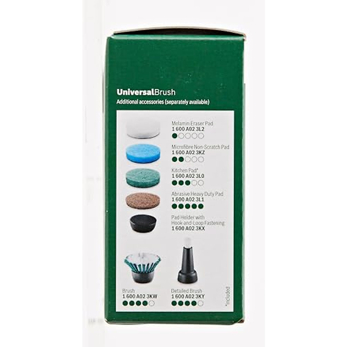 Bosch Kitchen Pad for Electric Cleaning Brush UniversalBrush (3 Pieces Included, in Carton Packaging)