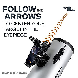 Celestron – StarSense Explorer 8-inch Dobsonian Smartphone App-Enabled Telescope – Works with StarSense App to Help You Find Nebulae, Planets & More – 8” DOB Telescope – iPhone/Android Compatible