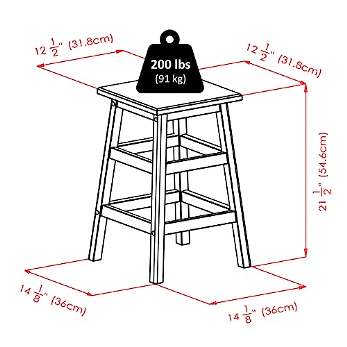 Winsome Mercer Double Drop Leaf Table with 2 Stools