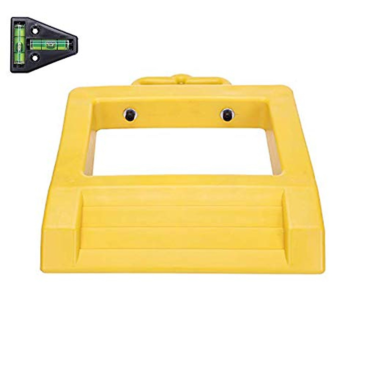 Homeon Wheels Pallet Truck Chock Heavy Duty Pallet Jack Stopper 14.2" Length x 11.6" Width x 2" Height Yellow (1 Pack) One T Level