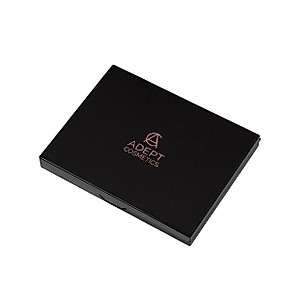 The Adept Palette in Singularity Black - Double Sided Magnetic Empty Palette with Divider, Holds Over 100 Single Round Standard Sized Eyeshadow Pans, Hardshell Case