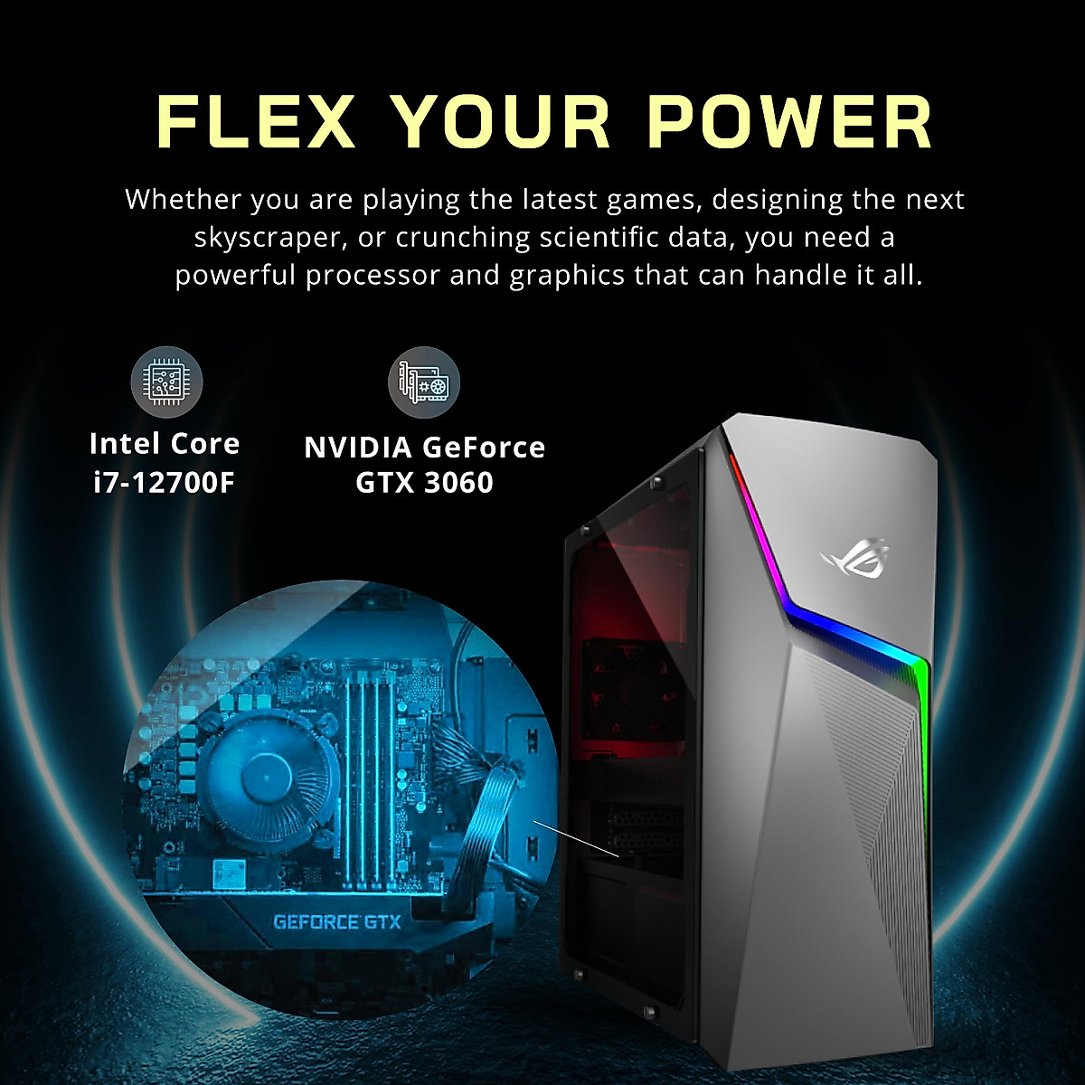 ASUS ROG Gaming Desktop, Intel Core i5-11400F Processor, 16GB DDR4 RAM, 512GB PCIe SSD, NVIDIA GeForce GTX 1660TI 6GB DDR6, WiFi 6, Win 11, Grey, 32GB Hotface USB Card