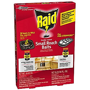 Raid Double Control Small Roach Baits Plus Egg Stopper 0.63 Ounce (Pack of 1)