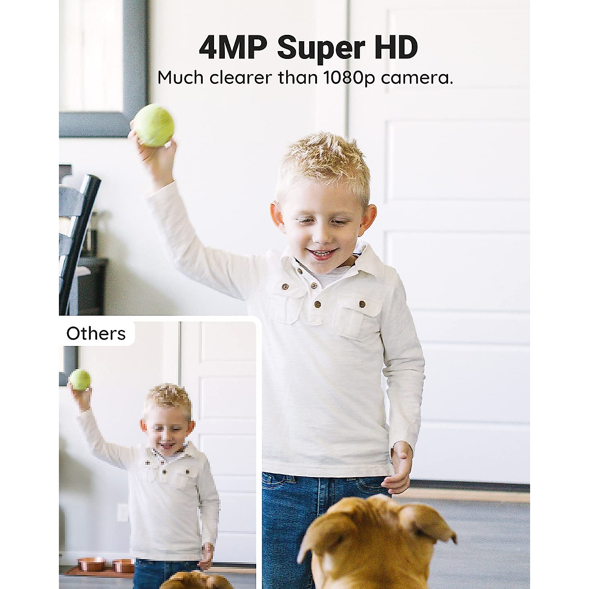 REOLINK Indoor WiFi Camera (2 Pack) Bundle with 2 pcs 128GB SD Card, 4MP/2k, 2.4/5 GHz WiFi, Two Way Talk, Motion Tracking, Real Time Alerts, E1 Pro Black