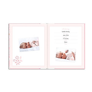 Lil Peach First 5 Years Dream Big Wordplay Baby Memory Book, Baby Keepsake Journal, Gift For New And Expecting Parents, 46 Fill In Pages, Pink