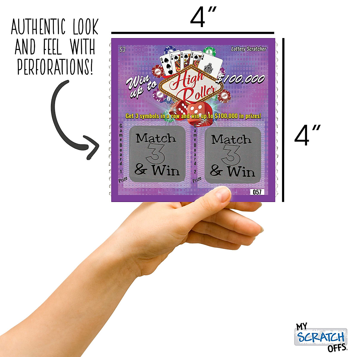 My Scratch Offs 5 Cards Adult Scratch Off Lotto Fake High Roller Lottery Tickets for Pregnancy Announcement