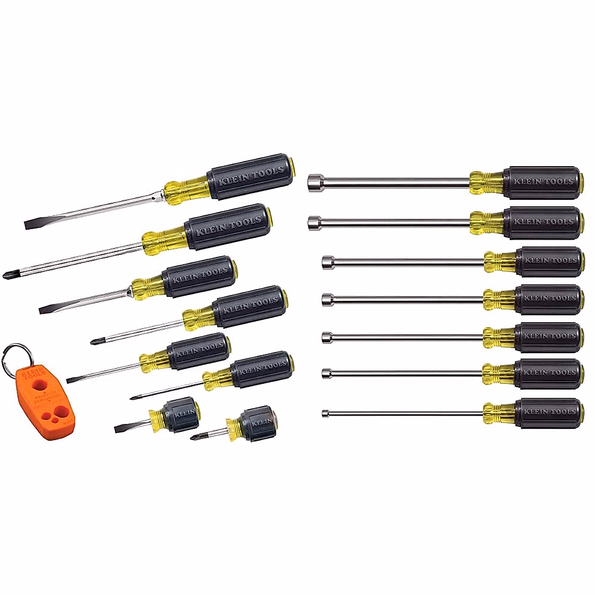 Klein Tools Screwdriver and Magnetic Nut Driver Set, 15-Piece