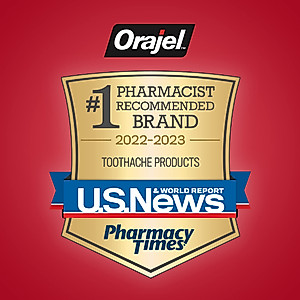 Orajel 4X for Toothache & Gum Pain: Severe Cream Tube 0.33oz- From Oral Pain Relief Brand