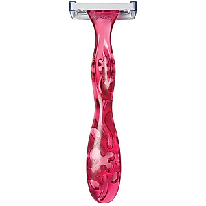 BIC Soleil Simply Smooth Women's Disposable Razors, 3 Blades with Moisture Strip for a Silky Smooth Shave, 6-Count