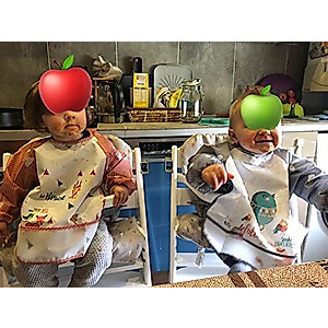 HaimoBurg 4 Pcs Long Sleeved Baby Infant Toddler Bibs Sleeved Bibs 8-36 Months