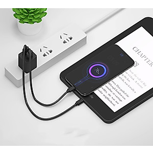 6Ft Fast Charger Fit for Fire Tablet,Compatible with All Fire HD Tablets(Fire HD 7 8 10&Kids Edition,Fire Max 11,Fire Plus& Kids Pro,Kindle Fire&All Kindle E-Reader),with 6Ft USB-C Micro USB Cable