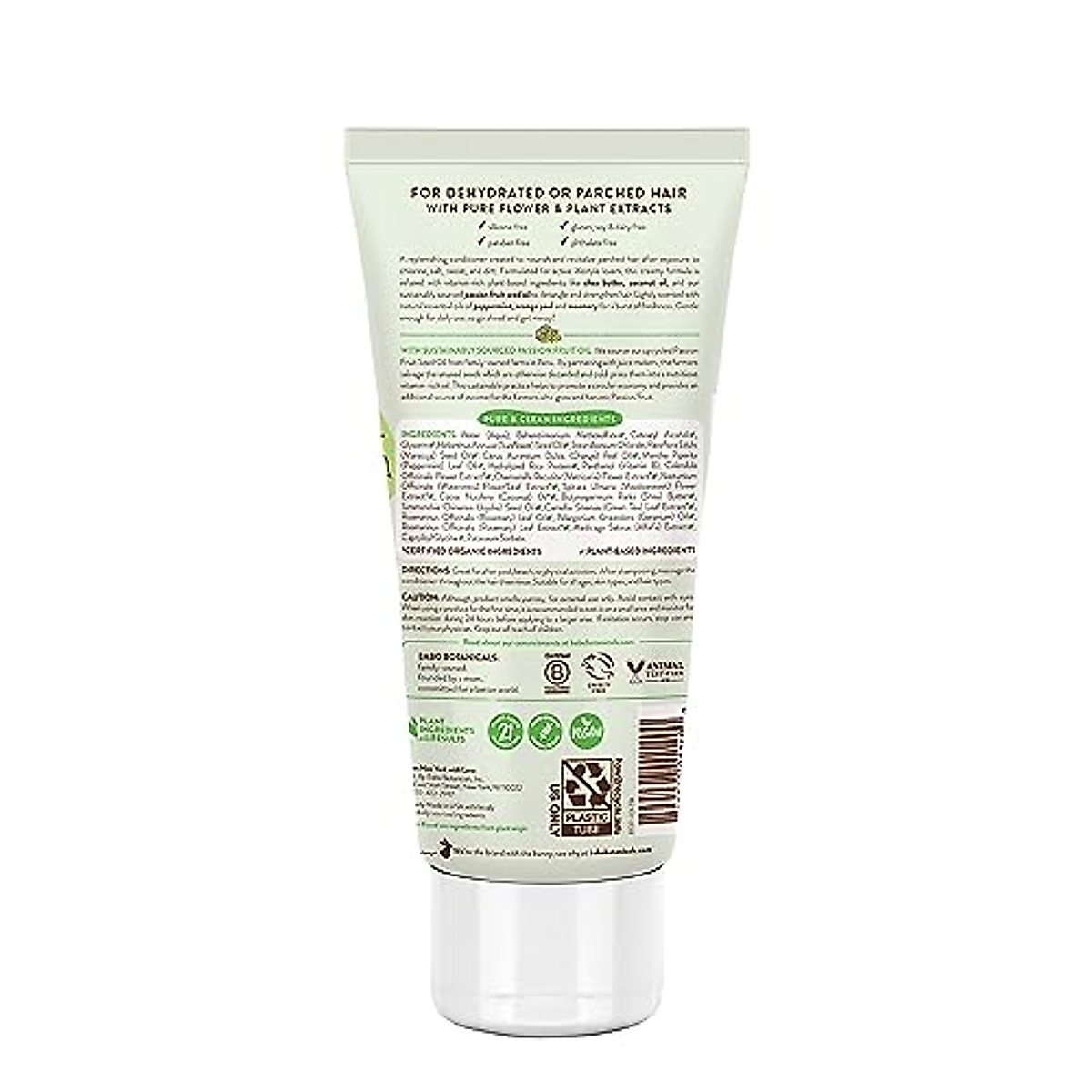Babo Botanicals Swim & Sport Citrus Mint & Passion Fruit Conditioner - Purifying & replenishing- Shea Butter & Green Tea - For all ages - Scented with Citrus and Peppermint Essential Oils