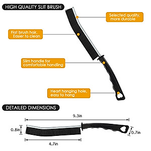 12 Pack Hard Bristle Crevice Cleaning Brush Set, Multifunctional Bathroom Gap Cleaning Brush, Kitchen Scrub Brush Cleaning Tools