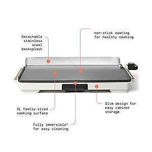 12" X 22" Extra Large Griddle, White Icing By Drew Barrymore