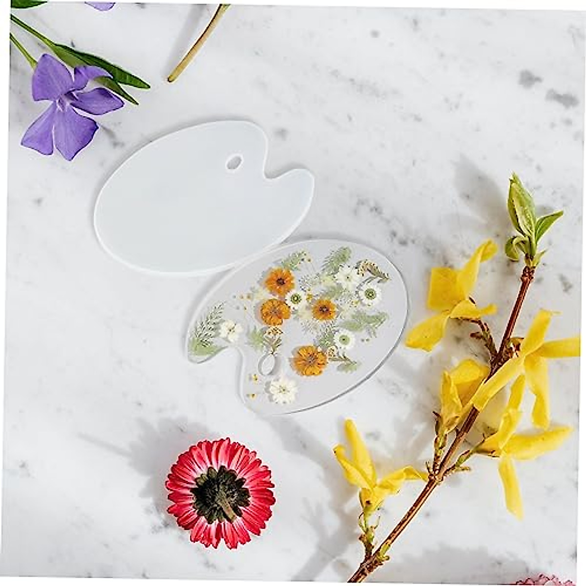 Hand Molds 2pcs Display Rack Mold Resin Tools Paint Holder Tray Molds for Resin Holder Casting Molds Casting Decoration Craft Accessories Silicone DIY Tools DIY Craft Mold Mix