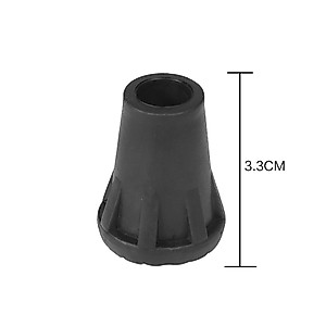 FILFEEL Hiking Stick, 6pcs/Set Replacement Outdoor Trekking Pole Tip End Walking Cover Protector