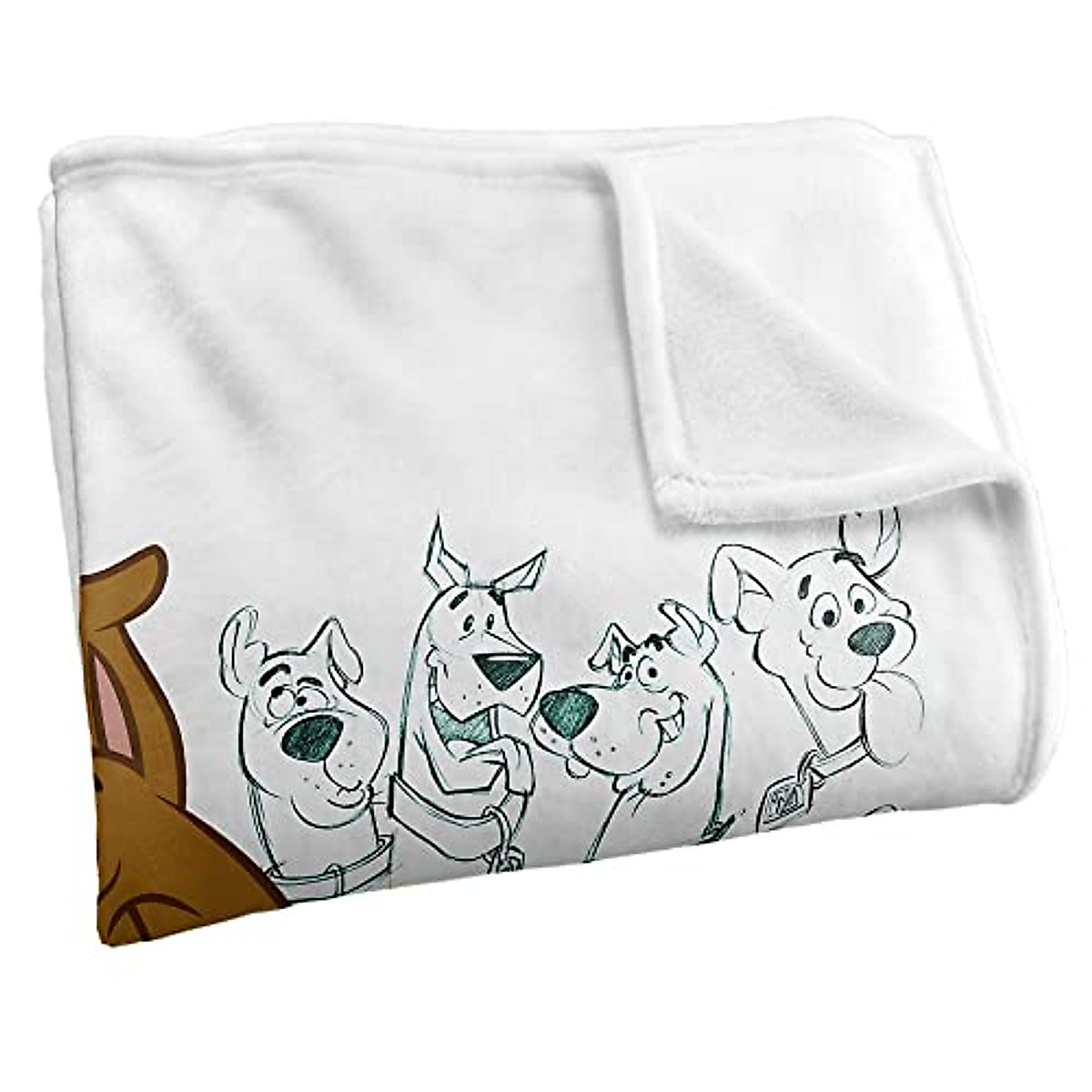 Scooby-Doo Evolution of Scooby Doo! Officially Licensed Silky Touch Super Soft Throw Blanket 50" x 60"