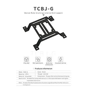 Barrow Offset Pump Mounting Bracket for 120mm Radiators (TCBJ-G)