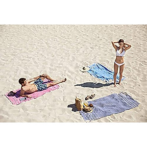 WETCAT Bundle: Turkish Bath Towel (38 x 71) and Turkish Hand Towels (20 x 30, Set of 2) - 100% Cotton, Prewashed for Soft Feel - Navy Blue Towels & Navy Blue Bathroom Accessories