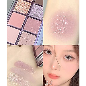 Go Ho 10 Colors Eyeshadow Palette,Matte&Glitter Eyeshadow Makeup,High Pigmented Shades,Naturing-Looking, High Pigment Waterproof Cool Eye Eyeshadow Palette,14 Midsummer Dream