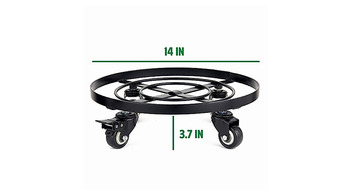 Patio Plant Trivet with Wheels - Heavy Duty Caddy