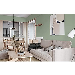 Dimoon Wallpaper78.7 x17.7 Green Peel and Stick Wallpaper Light Green Contact Paper Solid Pure Green Self Adhesive Wallpaper Removable Wallpaper Green Wall Paper Textured Shelf Drawer Vinyl Roll