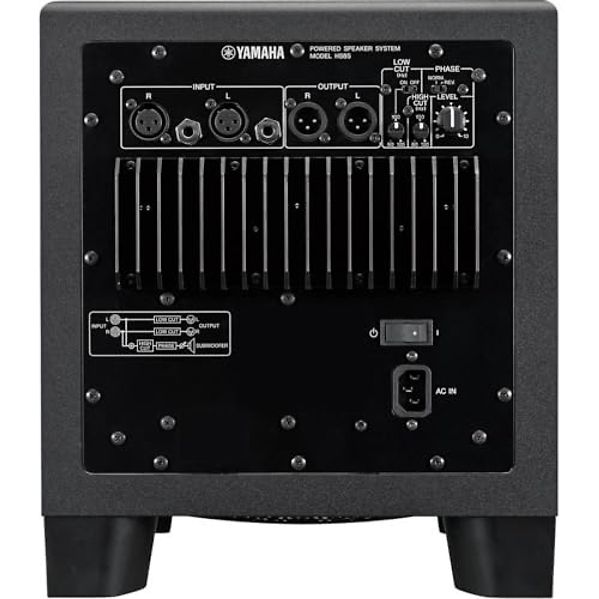 Yamaha HS8 Studio Subwoofer,Black