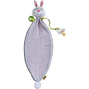 HABA Ultimate Easter Basket Toy Bundle - Musical Eggs, Bunny Teether, Hops Cuddly Lovey and Bunny Ball