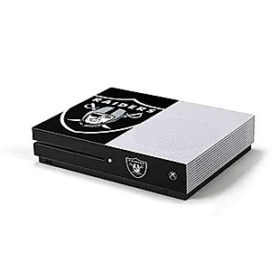 Skinit Decal Gaming Skin compatible with Xbox One S Console - Officially Licensed NFL Las Vegas Raiders Large Logo Design