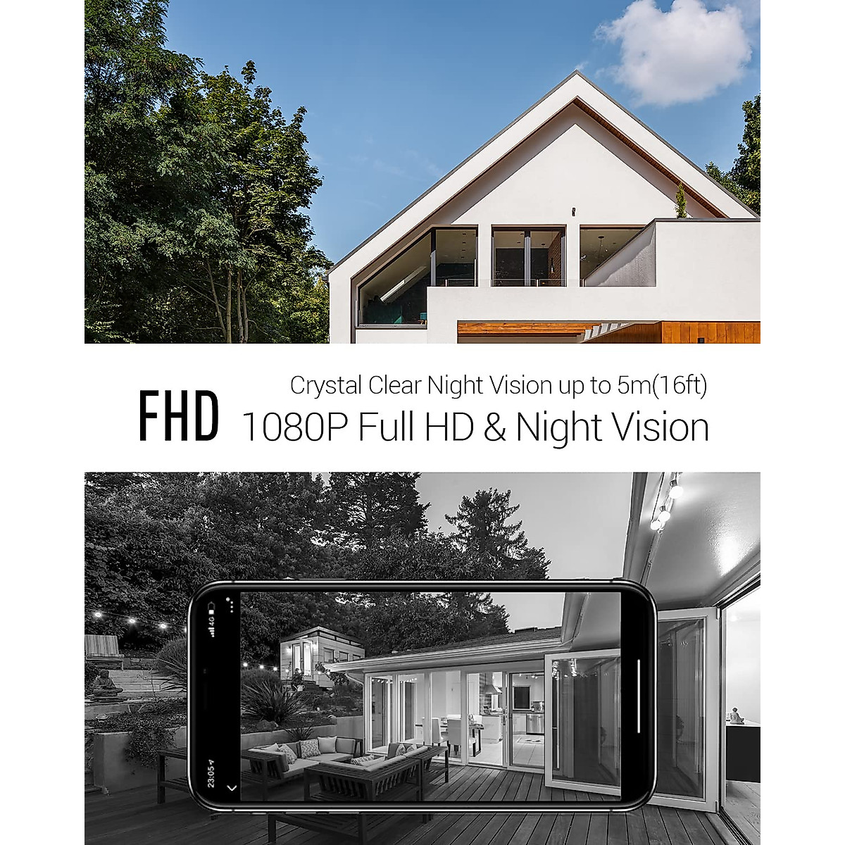 EZVIZ Video Doorbell Camera, 2.4Ghz/5Ghz Wi-Fi 1080P Wired Security Camera with AI-Human Detection, 2-Way Talk, Existing Wiring Required | DB1C