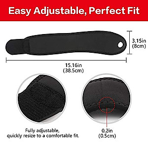 MoKo Wrist Brace, (2 Pack) Adjustable Athletic Wrist Support Wrist Wraps for Women Men Working Out, Tennis, Weightlifting, Biking, Carpal Tunnel, Black