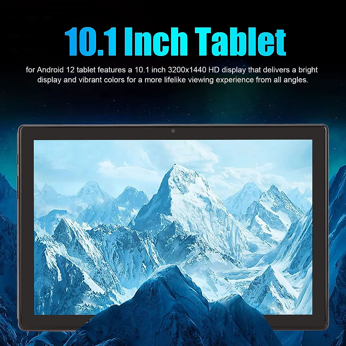 RTLR Phone Call Tablet, 10.1 Inch HD Tablet Octa Core 128GB Expandable 4G Cellular Data White for Work for Android 12 (US Plug)