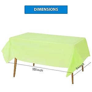 EDI Disposable Tablecloth 12 Packs (Assorted Colors, Rectangular)