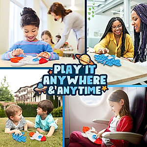 Sensory Pop Fidget Toy for Boys Birthday Gift for Kids | 2 Packs Push Pop Bubble Toys | Fidget Push Squeeze Toys Silicone Pop for Autistic Kids Adult Classroom Anxiety Stress Relief Toy