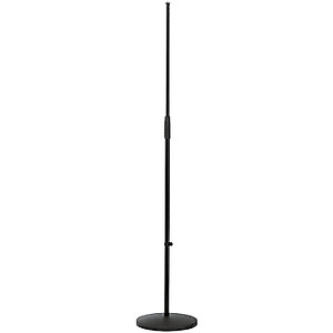 K&M - König & Meyer 26010.500.55 - Microphone Stand - Round Base Adjustable Height - Professional Grade - German Made - Black