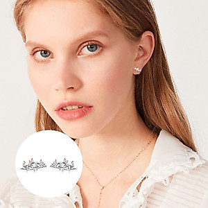 StoryMidir Axolotl Earrings Cute Sleep Axolotl Stud Earrings for Women 925 Sterling Silver Animal Pendant Mexican Axolotls Jewelry Mothers Day Gifts