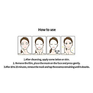 SNP - Jeju Rest Cactus Korean Face Sheet Mask - Nourishing & Moisturizing Effects for All Sensitive Skin Types - 10 Sheets Beauty Facial Masks Skincare for Women and Men