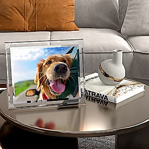 HORLIMER 8x10 Picture Frame Set of 2, Glass Photo Frame 8 by 10 for Tabletop, Horizontally or Vertically