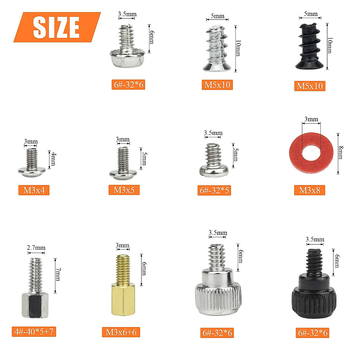 HELIFOUNER 360 Pieces Computer Standoffs Screws Assortment Kit with a Screwdriver