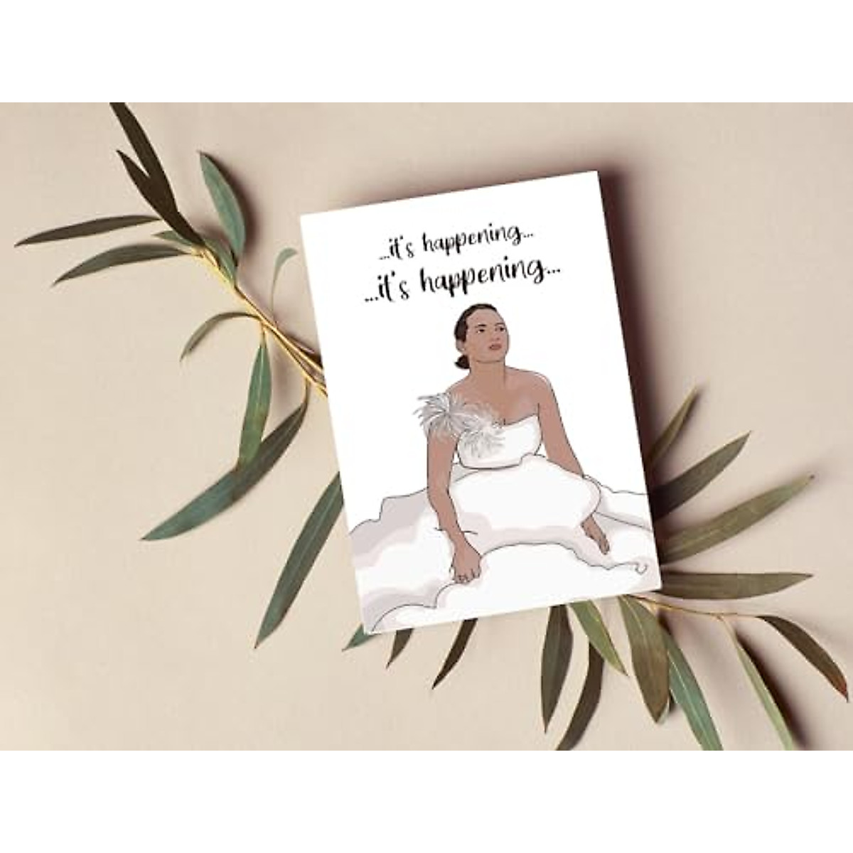 Ure Tenk Funny Bridal Shower Gift for Bestie, Hilarious Bridesmaids Proposal Card, Humor Wedding Card for BFF, Getting Married Card