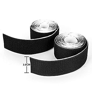 Ghost Fire Pedalboard Pedal Mounting Tape Length 2M Width 5CM/3.8CM Hook + Loop (Width:3.8CM)