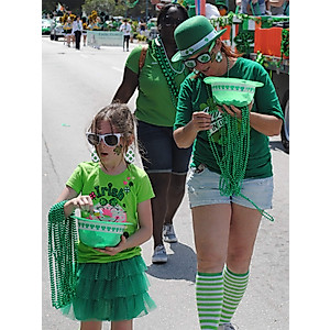 16 Pairs St. Patrick's Day Shamrock Dangle Earring Faux Leather Clover Drop Earrings Green Plaid Teardrop Earrings